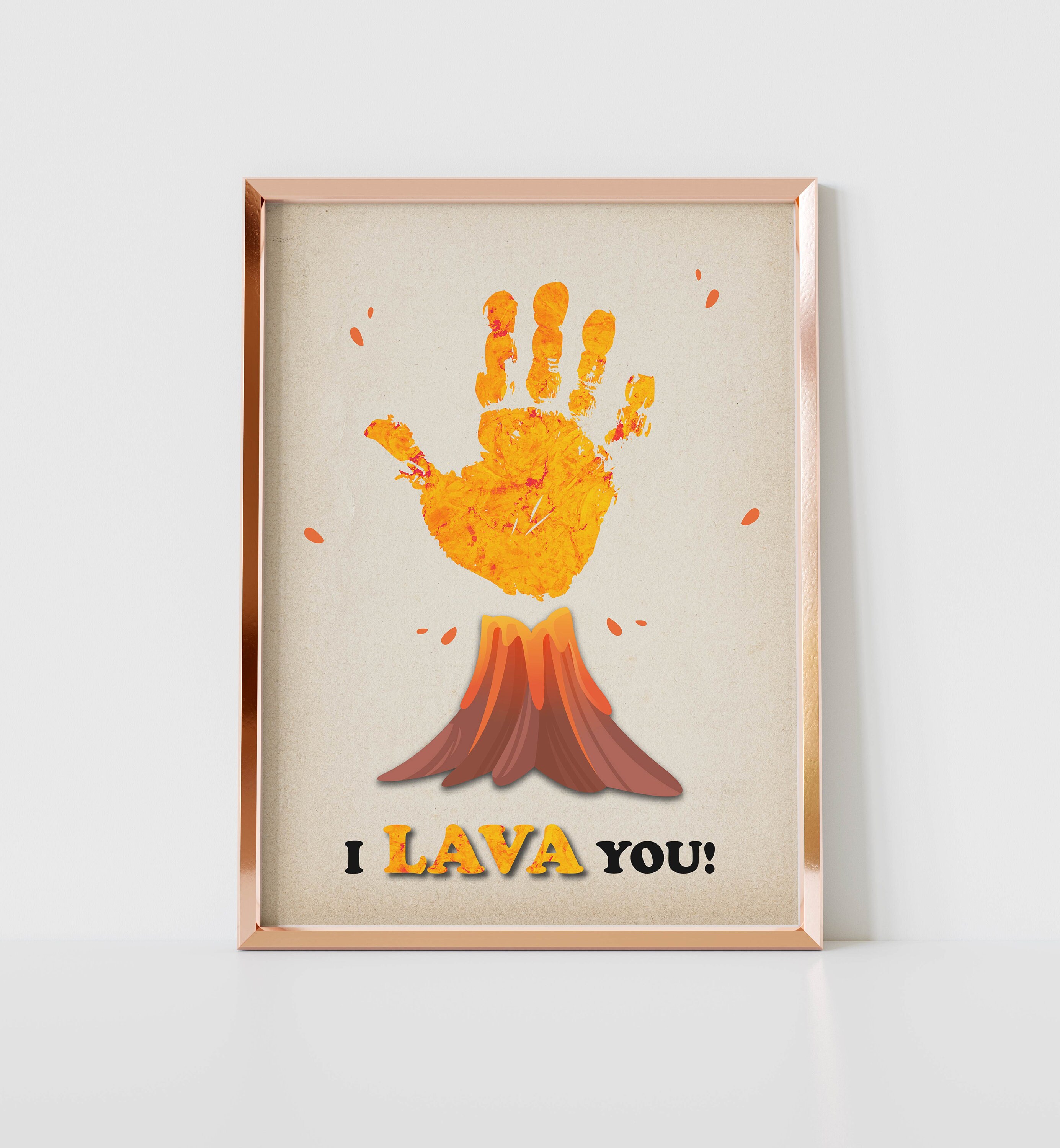 Handprint Art Craft I LAVA YOU Valentine's Day Art - Etsy