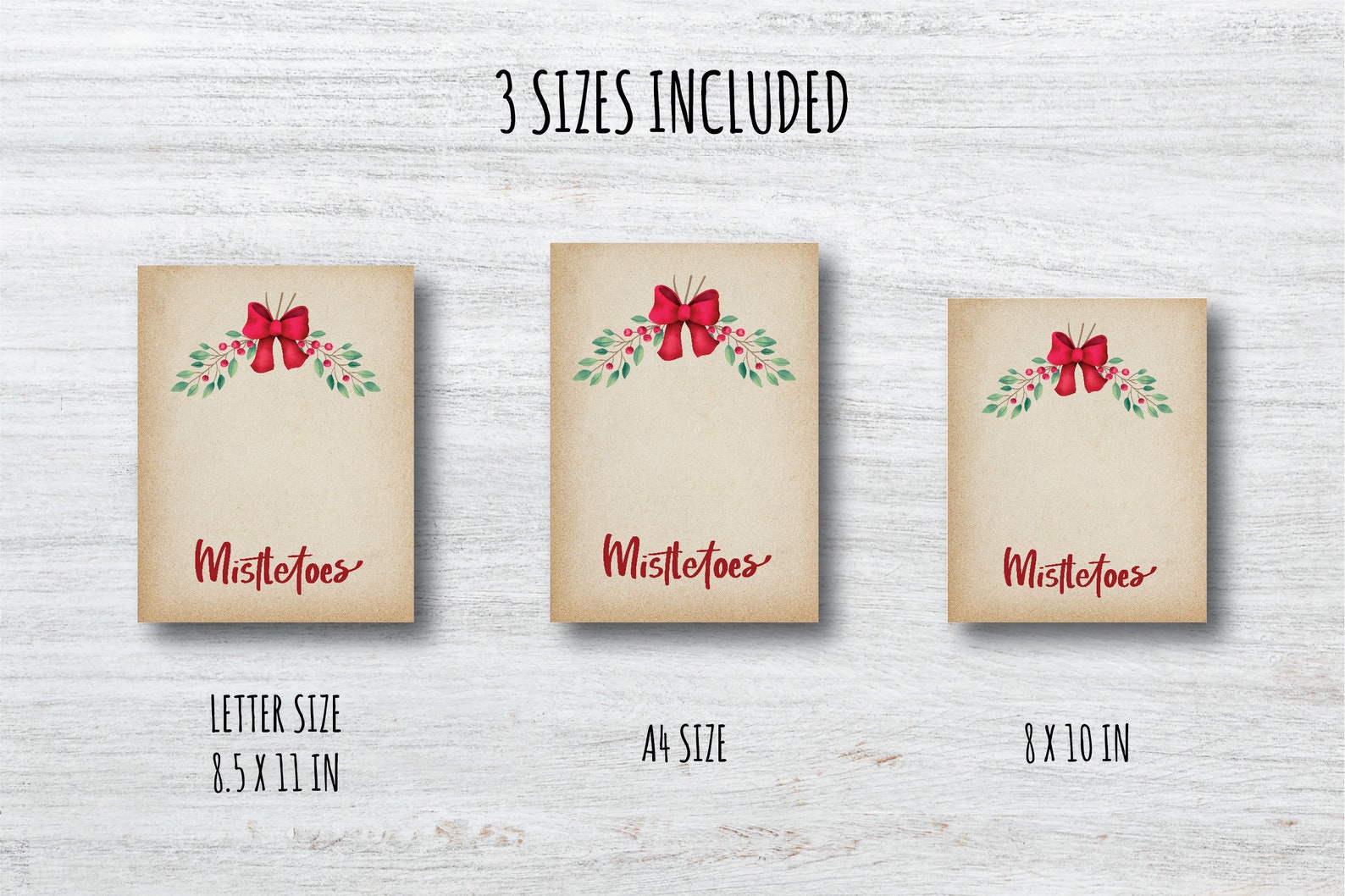 Mistletoes Footprint Art Printable Christmas Toddler - Etsy