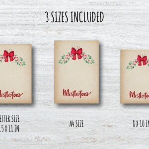 Mistletoes Footprint Art Printable, Christmas Toddler Activity, Toddler ...