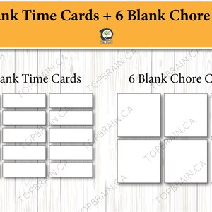 Kids Chore Cards, Routine Flash Cards, Daily Responsibilities ...