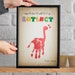 Dinosaur Handprint Art Craft, Mom Dad Happy Birthday Gift, Mother's Day ...