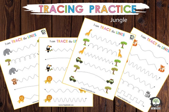 Tracing Practice Kids Activity Preschool Busy Binder | Etsy