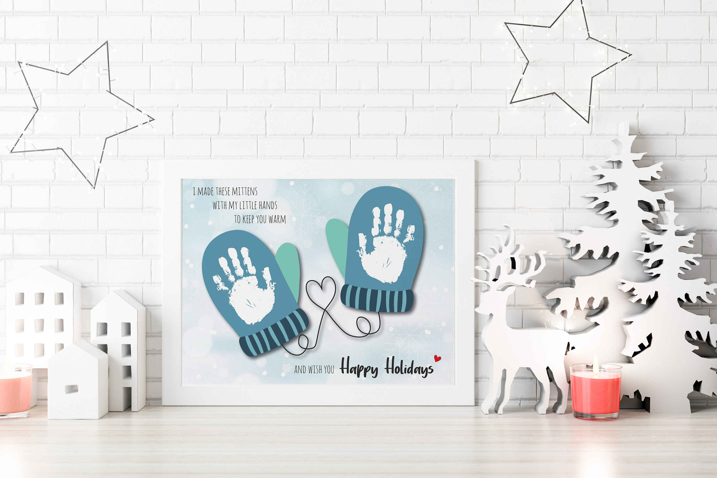 Mitten Poem Handprints Footprints Art Craft Baby Toddler Kids - Etsy
