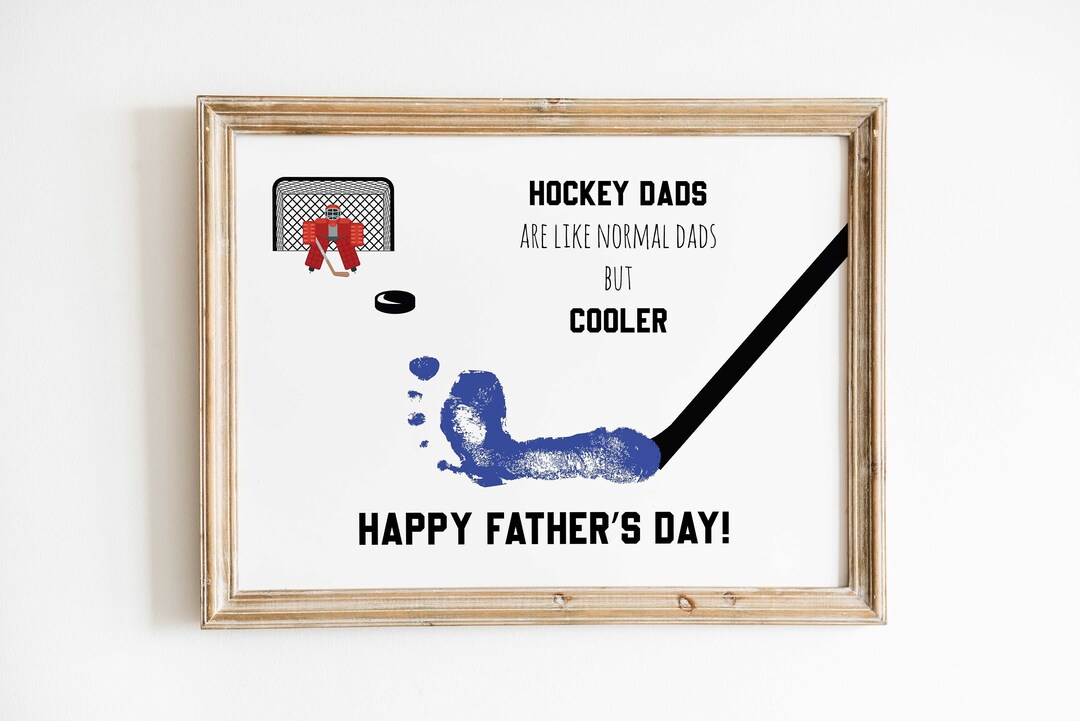 DAD Handprint Footprint Art Craft, Last Minute Father's Day Gift for ...