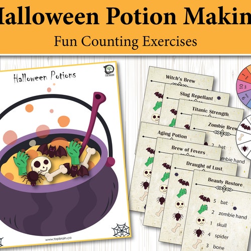 Halloween Potions Kids Busy Book Toddler Activities Preschool - Etsy