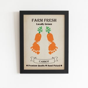 Farmers Market Handprint Footprint Art Craft, Kids Handprint Art, Farm ...