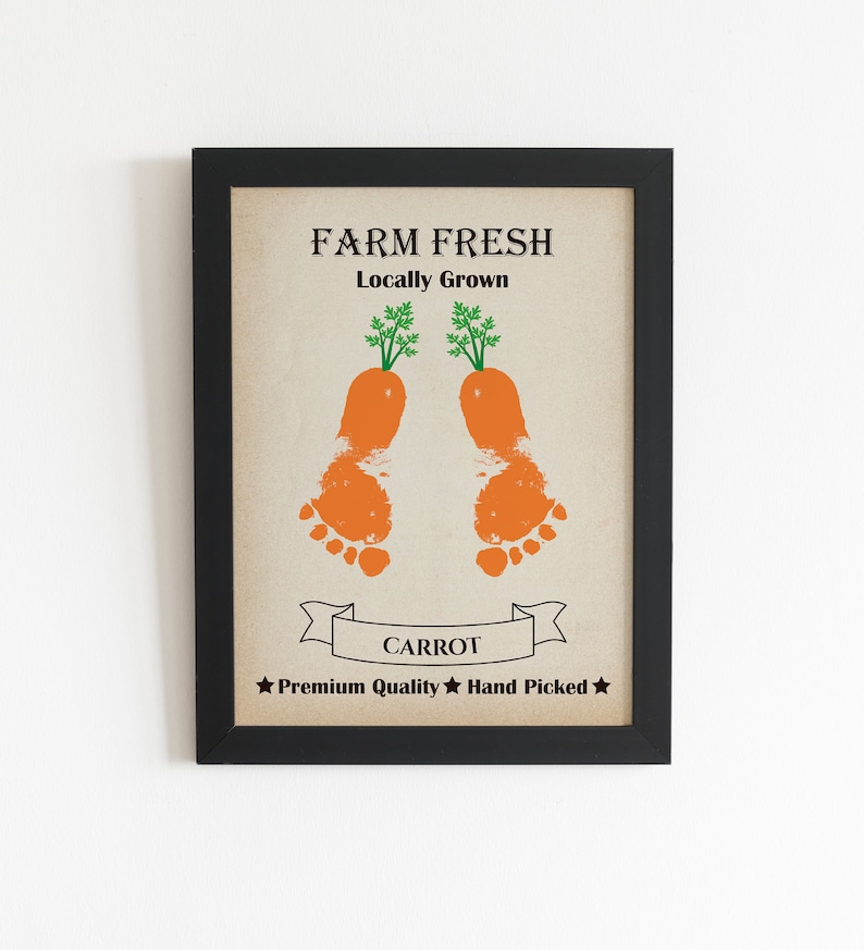 Farmers Market Handprint Footprint Art Craft, Kids Handprint Art, Farm ...