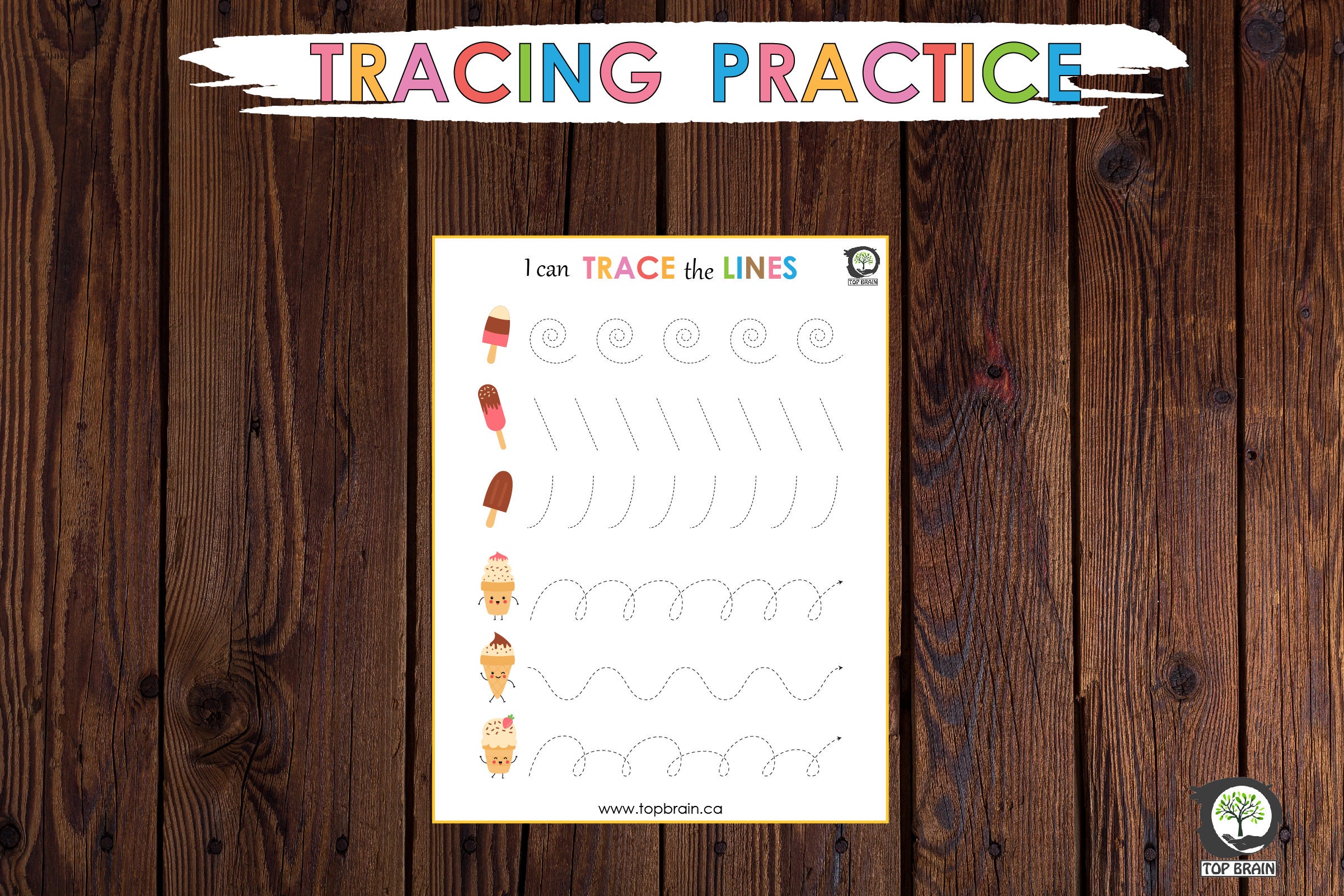 Tracing Practice Worksheets Printable Preschool Busy Binder | Etsy