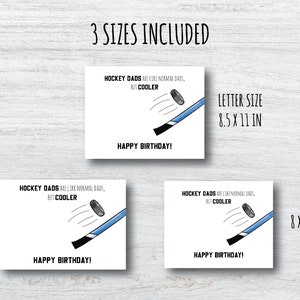 Hockey Dad Birthday Handprint Footprint Art Craft, DIY Baby Kids Card ...