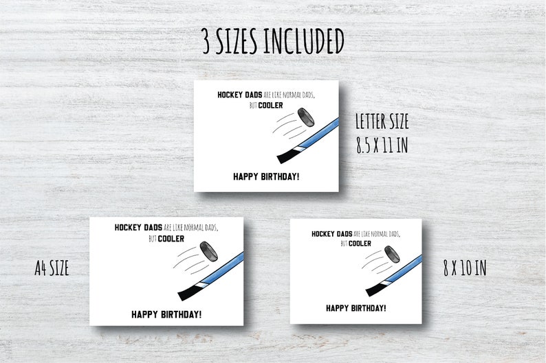 Hockey Dad Birthday Handprint Footprint Art Craft DIY Baby - Etsy