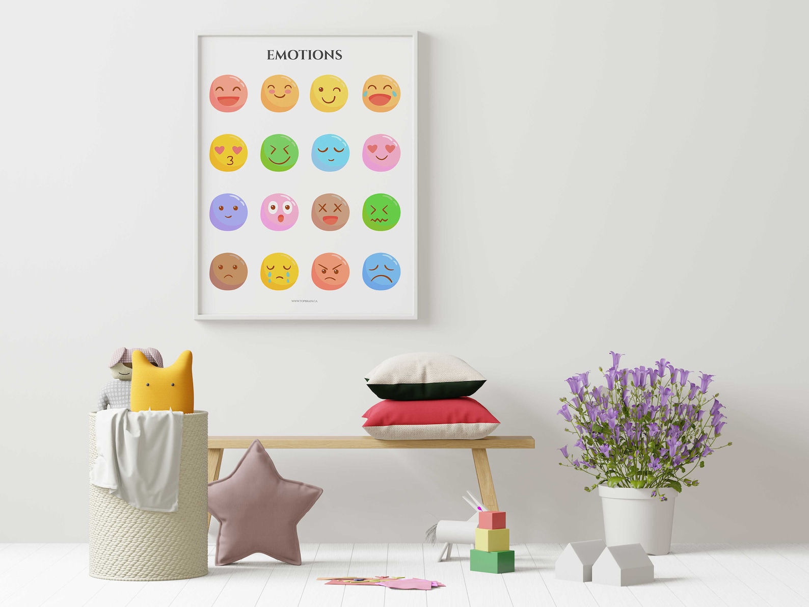 Emotions & Feelings Educational Wall Art Poster Playroom - Etsy