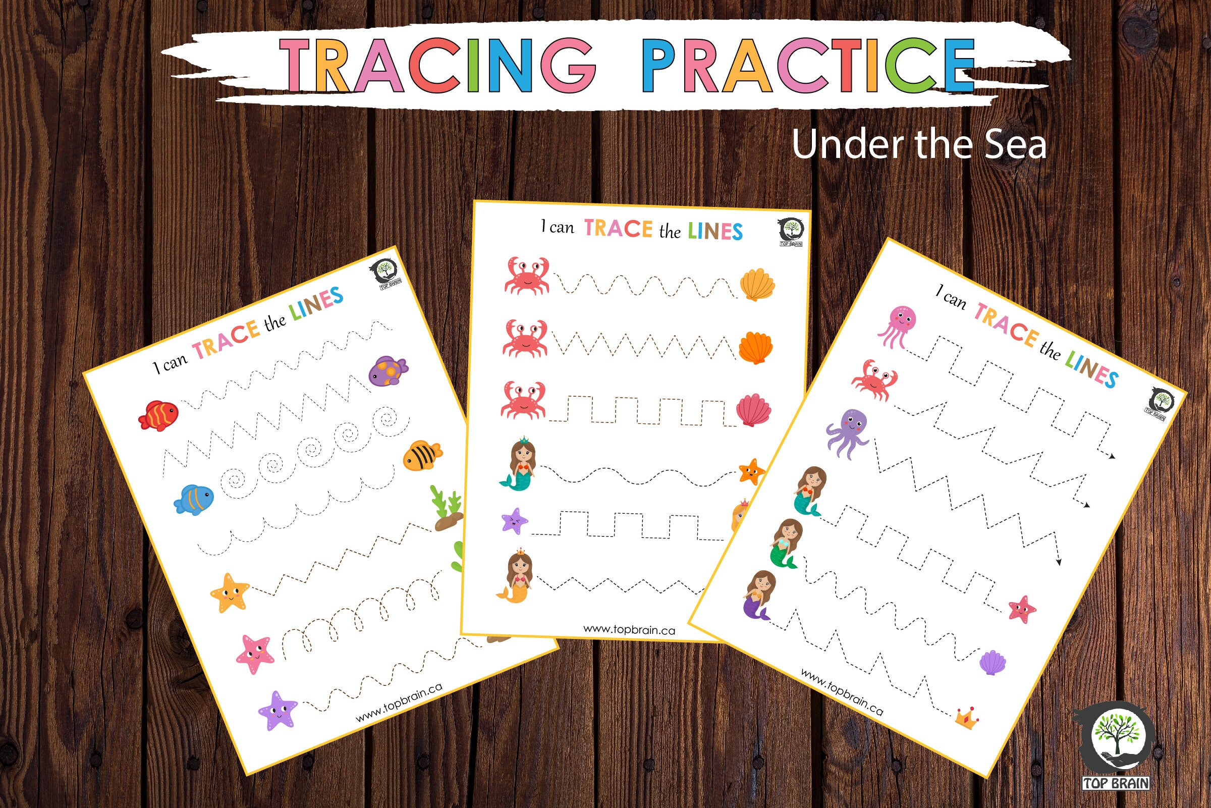 Tracing Practice Worksheets Printable Preschool Busy Binder | Etsy