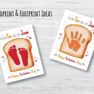 Jam Valentines Day Handprint Footprint Art Craft, Valentines Day Gift ...