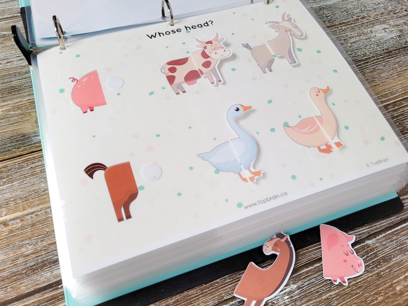 FARM Busy Book Personalized Printable Toddler Preschool - Etsy