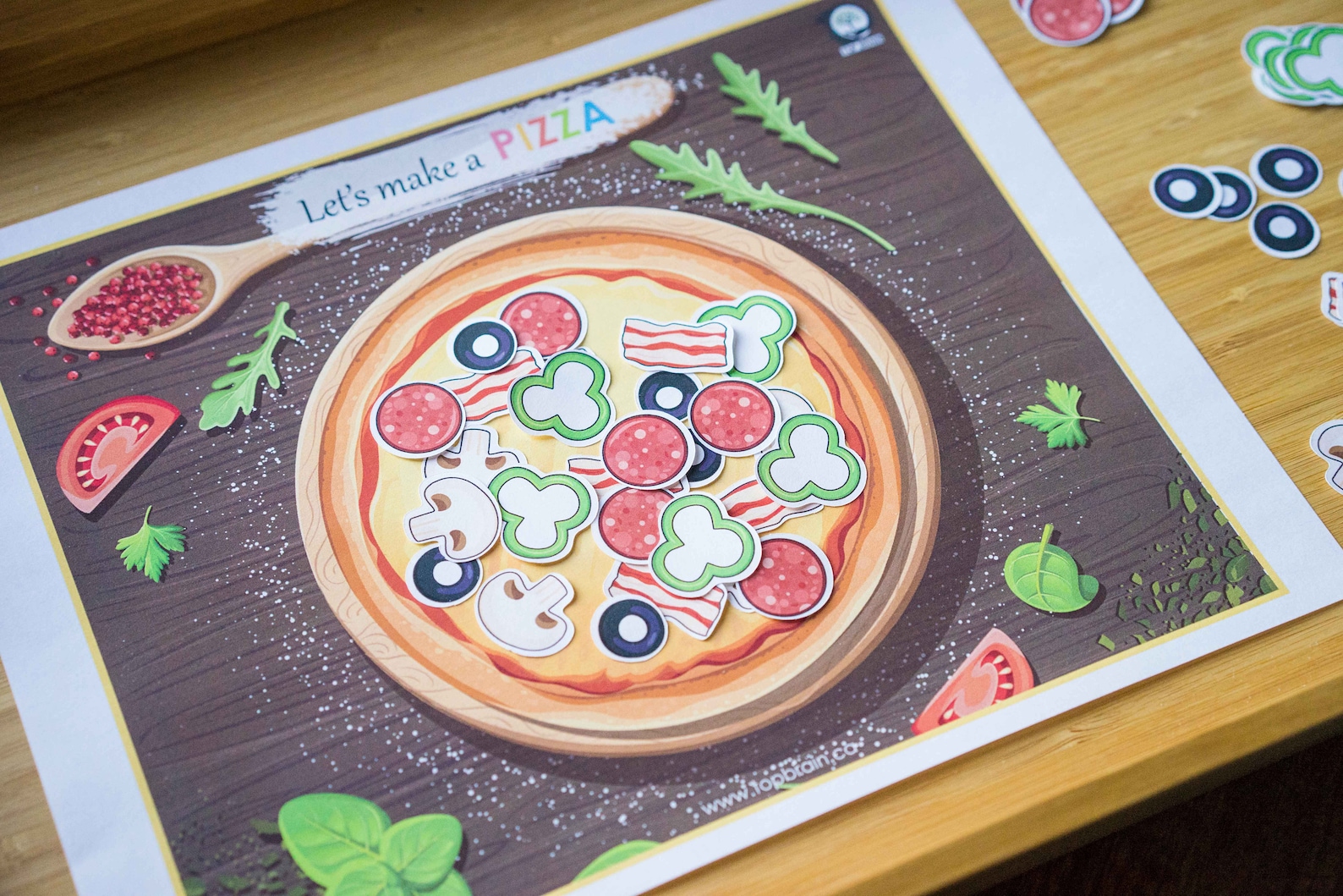 Pizza Counting Toddler Busy Book, Montessori Busy Book, Preschool ...