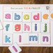 Alphabet Matching Busy Binder, Quiet Book, Alphabet Worksheet, Toddler ...