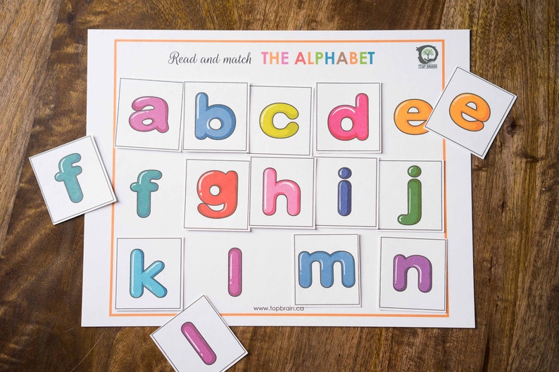 Alphabet Matching Busy Binder Quiet Book Alphabet Worksheet - Etsy Canada