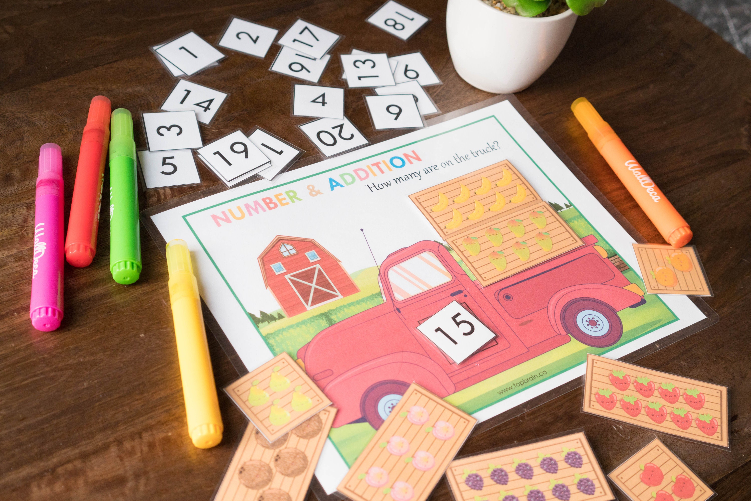 Farmer's Truck Counting Busy Book Busy Binder Printable | Etsy