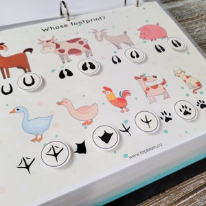 FARM Busy Book, Personalized Printable Toddler Preschool Learning ...