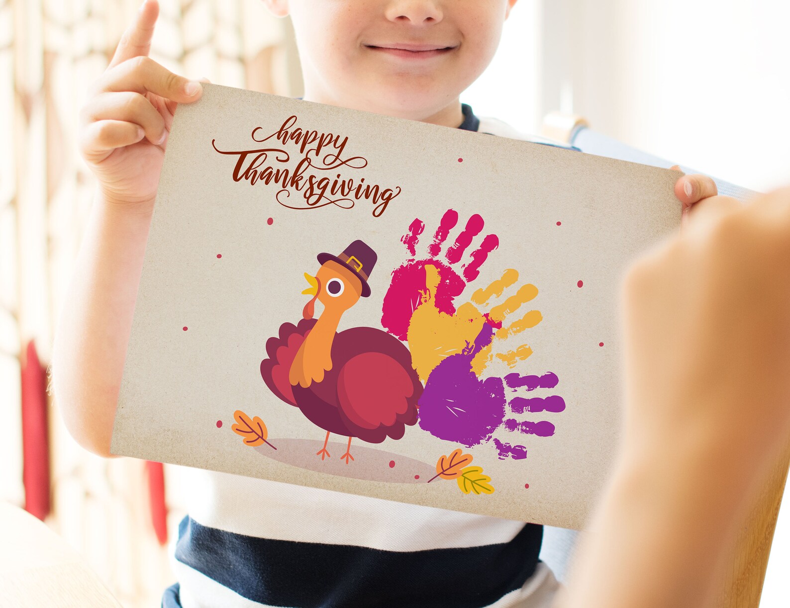 Happy Thanksgiving Handprint Art Craft Kids Handprint Art - Etsy