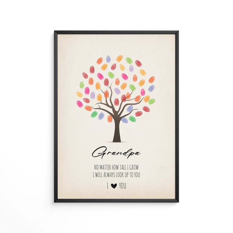 Handprint Tree, Handprint Art Craft, No Matter How Tall I Grow, Gift ...