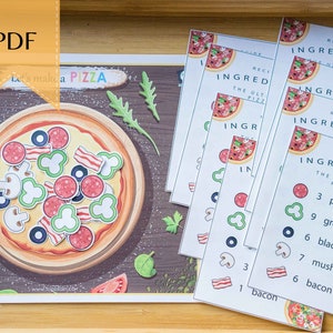 Pizza Counting Toddler Busy Book, Montessori Busy Book, Preschool ...