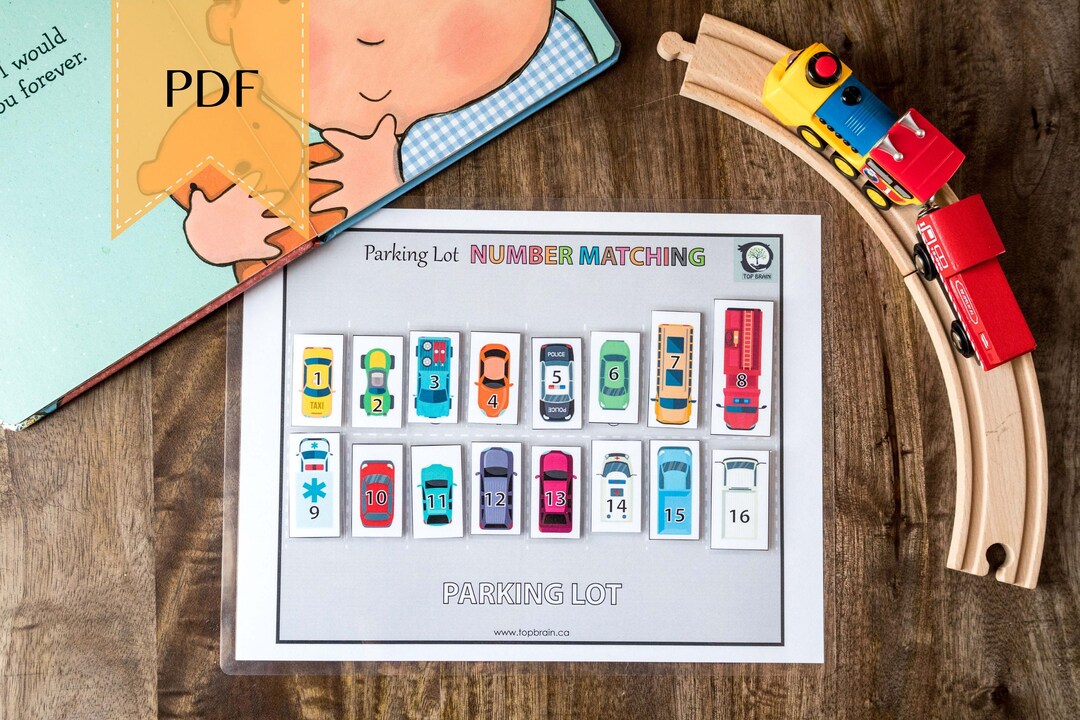 Car Numbers Busy Book Toddler, Montessori Toddler, Preschool Binder ...