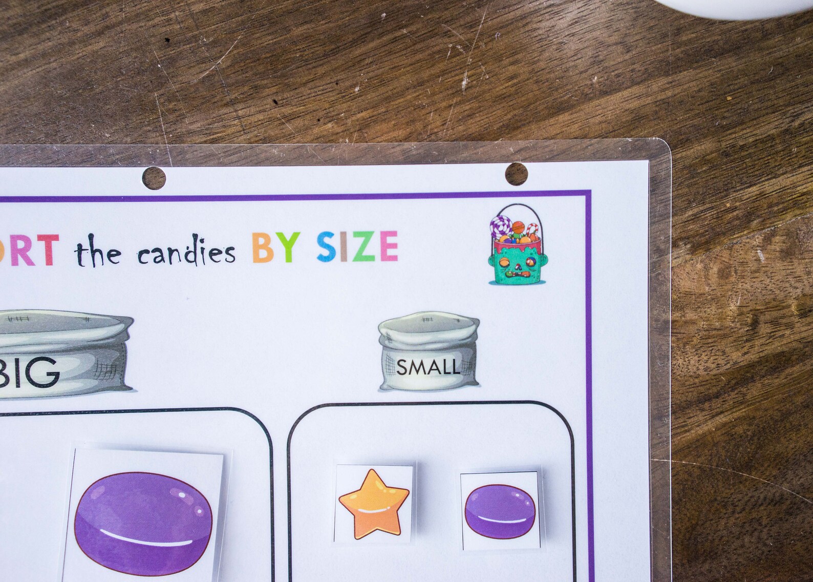Sort the Size Halloween Candy Printable Busy Book | Etsy