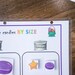 Sort the Size - Halloween Candy Printable, Busy Book Printable ...