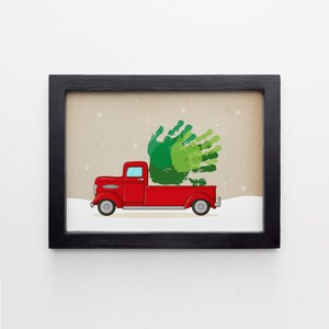 Christmas Handprint Art Craft Activity Printable, My First Christmas ...