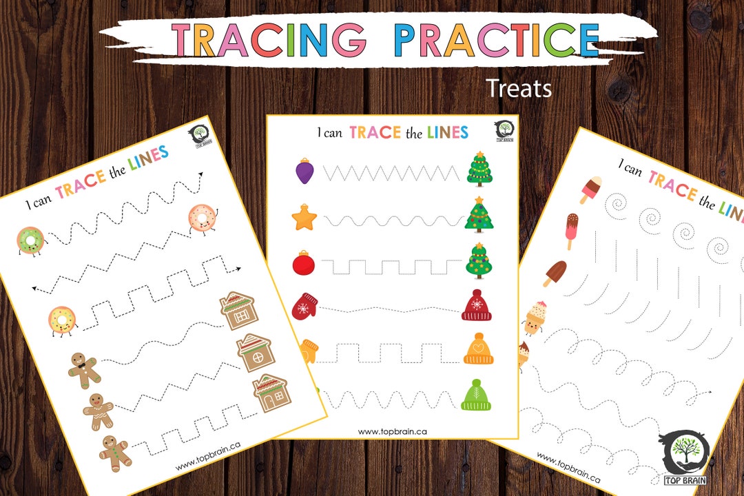 Tracing Practice Worksheets Printable, Preschool Busy Binder ...
