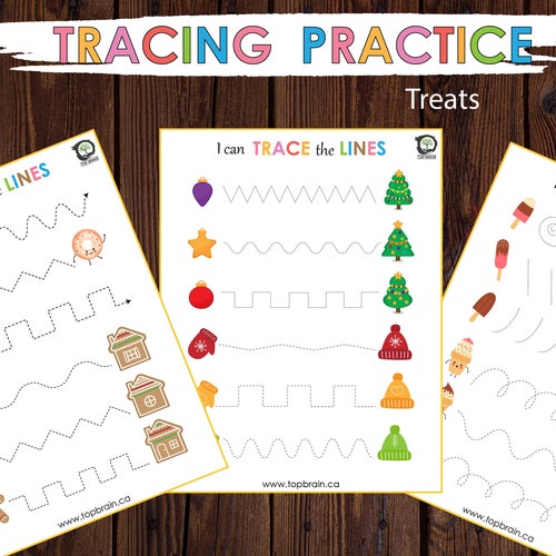 Tracing Practice Kids Activity Preschool Busy Binder - Etsy