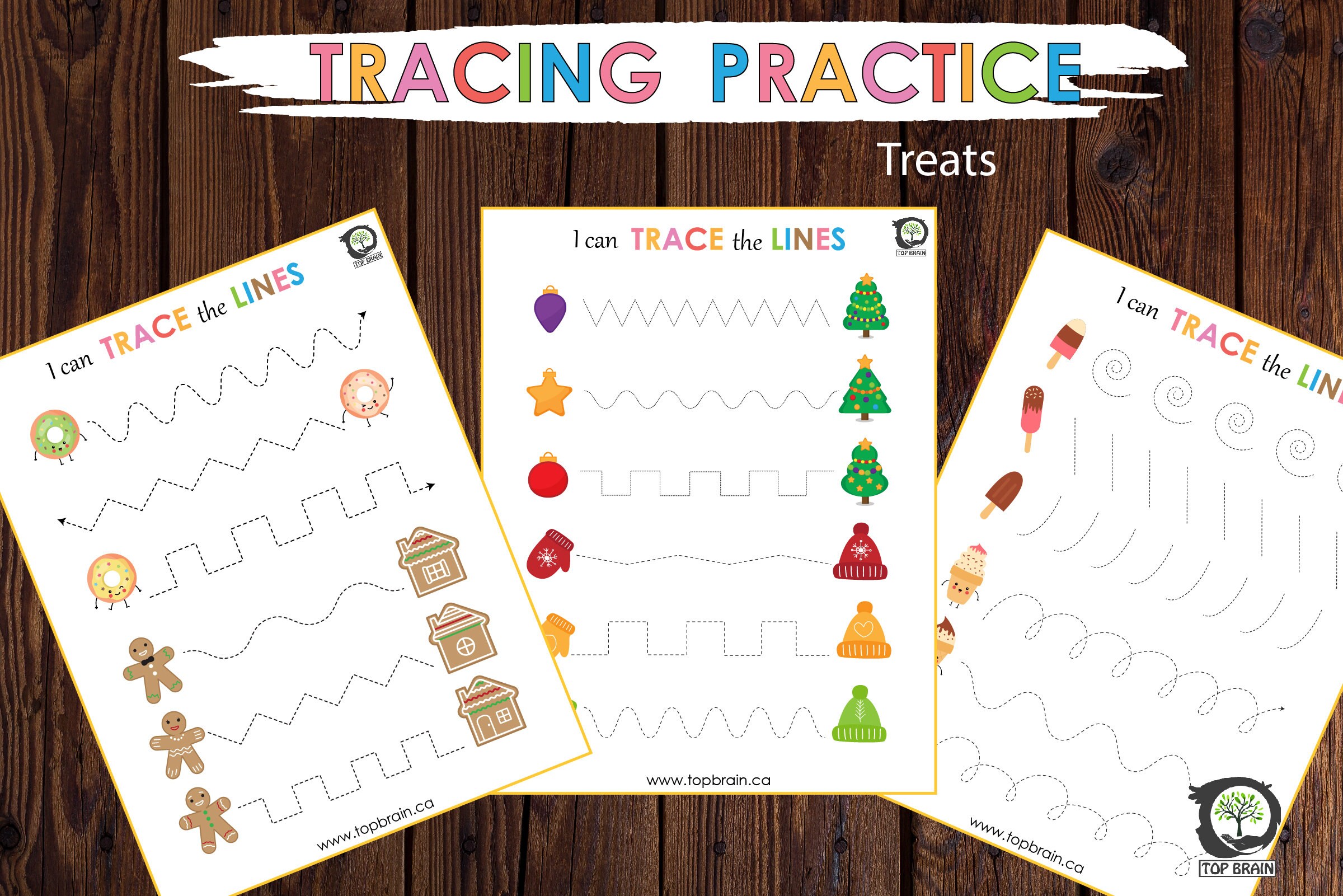 Tracing Practice Worksheets Printable Preschool Busy Binder | Etsy