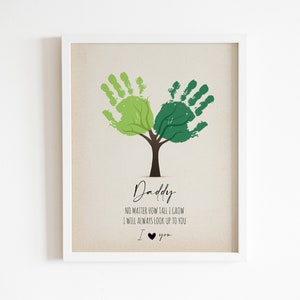 Handprint Tree, Handprint Art Craft, No Matter How Tall I Grow, Gift ...