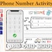 Kids Phone Number Practice Printable Kids Life Skills | Etsy