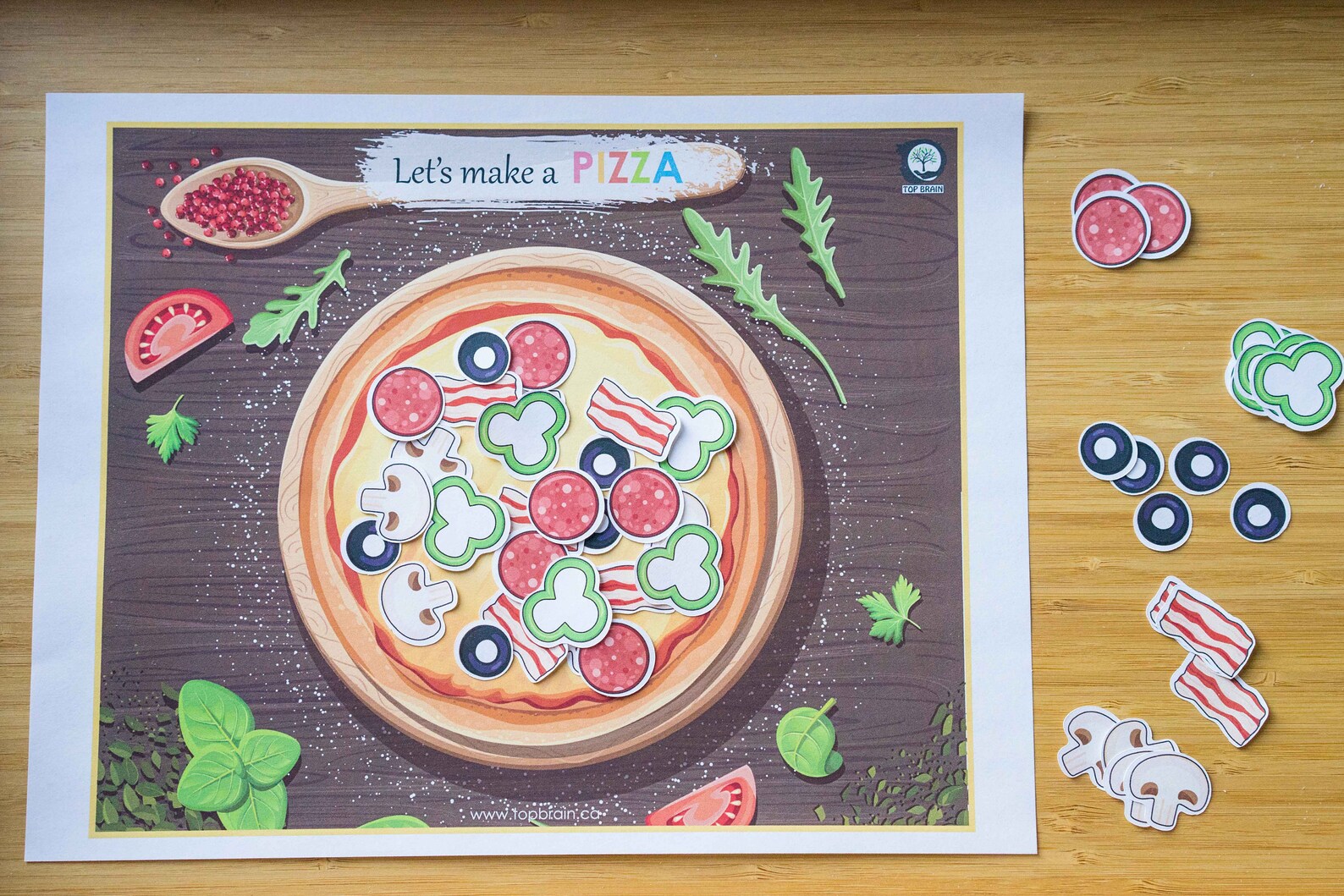 Pizza Counting Toddler Busy Book, Montessori Busy Book, Preschool ...