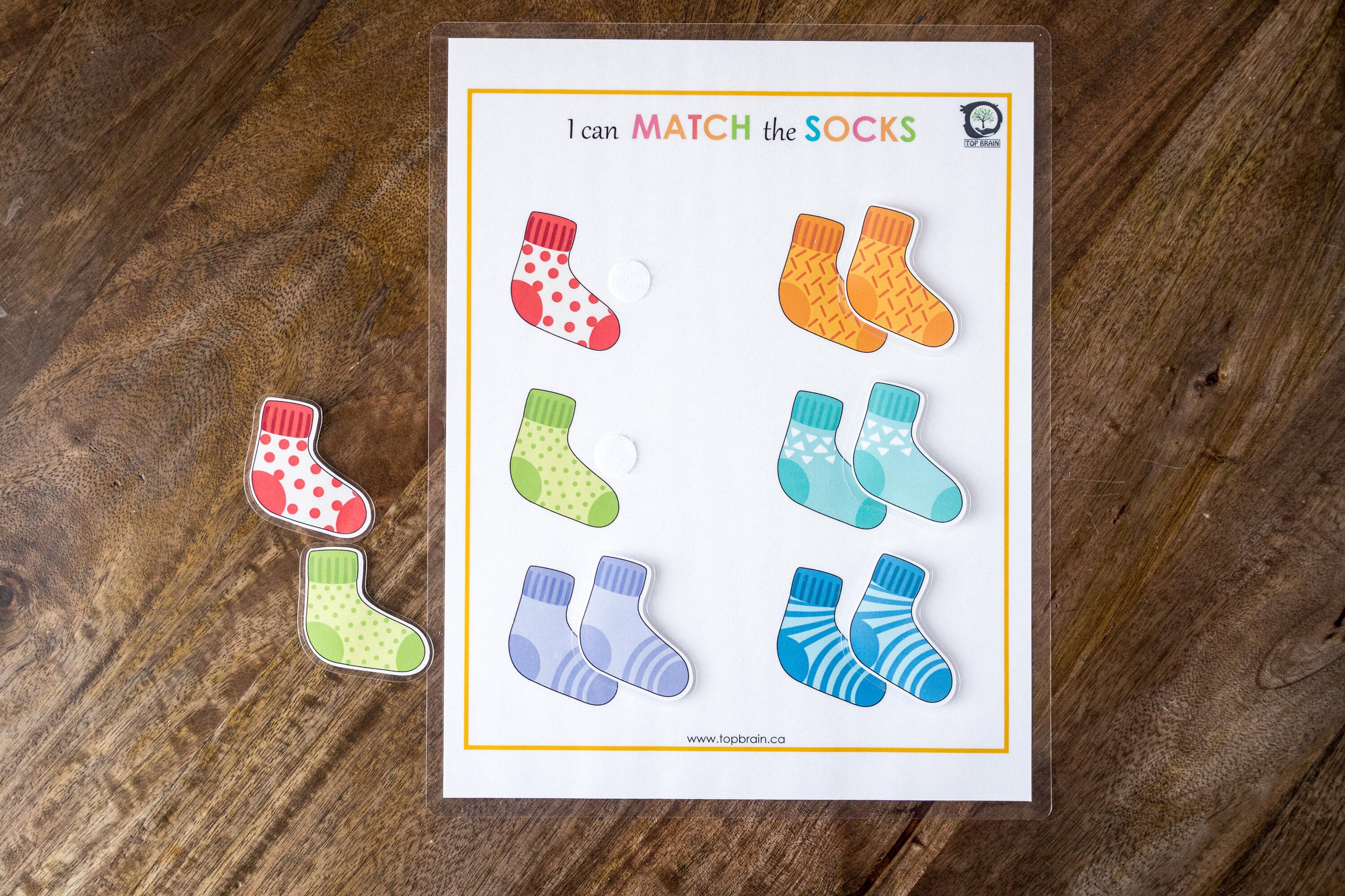 Kids Activity Socks Matching Busy Book Printable Toddler | Etsy