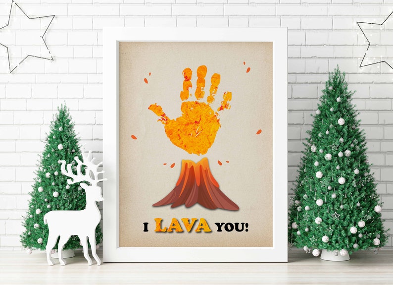 Handprint Art Craft I LAVA YOU Valentine's Day Art - Etsy