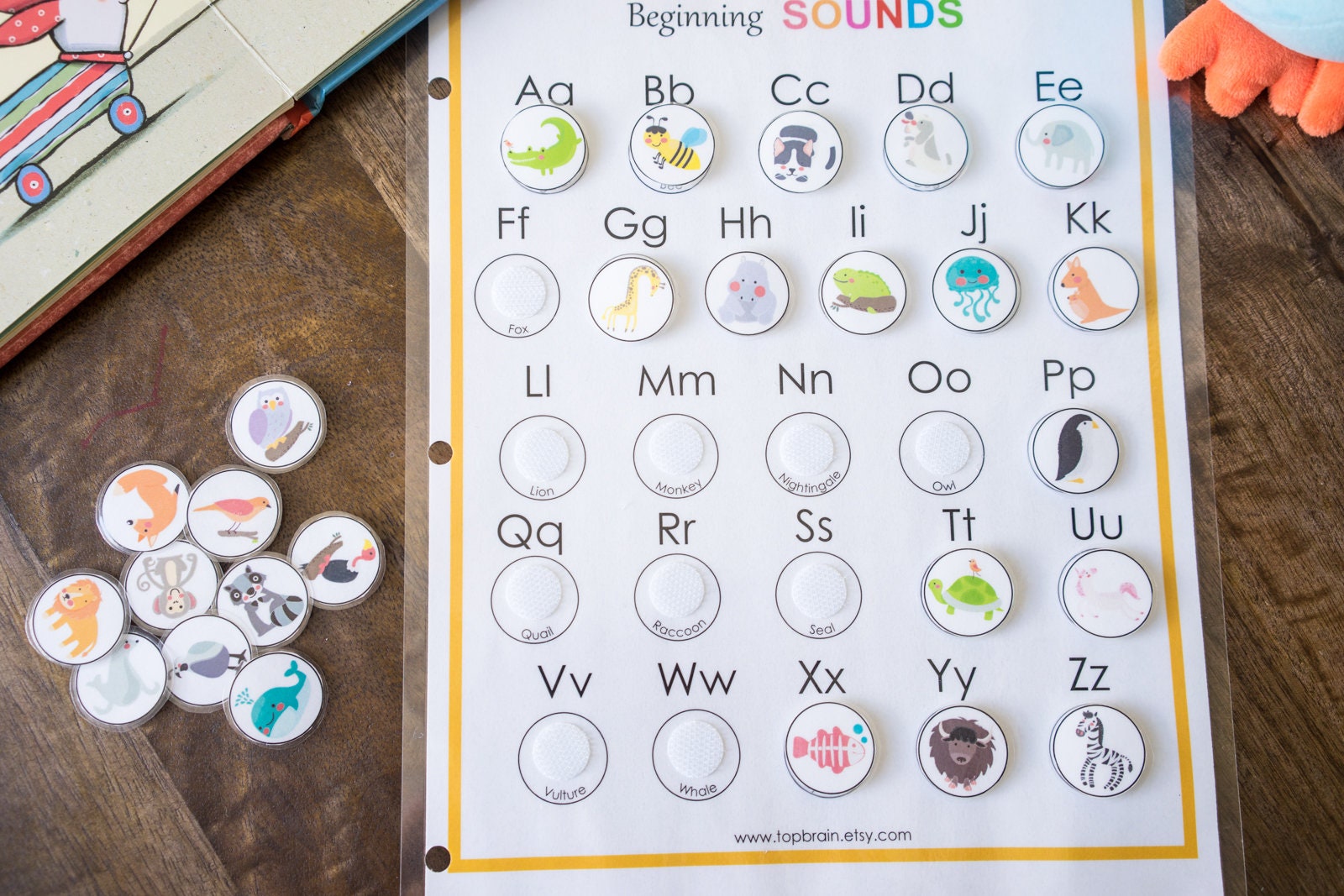 Animal Alphabet Beginning Sound Printable Alphabet Busy Book - Etsy Canada