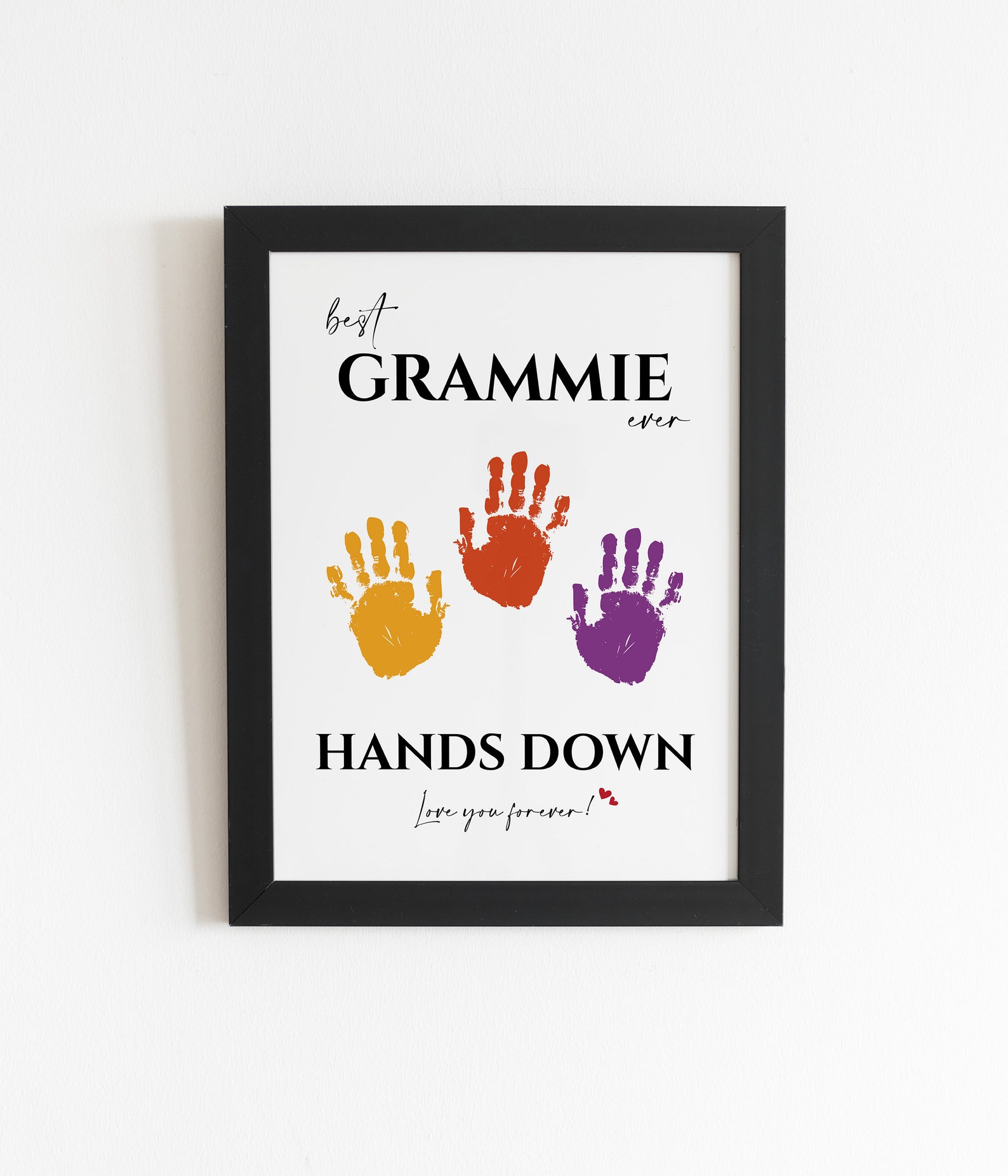 Best Grammie Ever Handprint Art, DIY Gift (digital Download) - Etsy