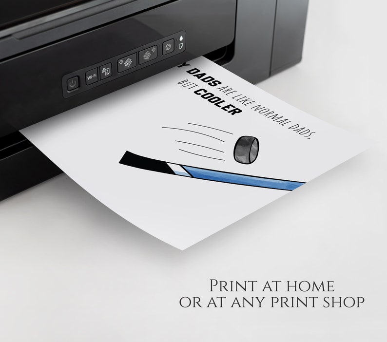 Hockey Dad Handprint Footprint Art Craft, Hockey Family Gift, DIY Baby ...