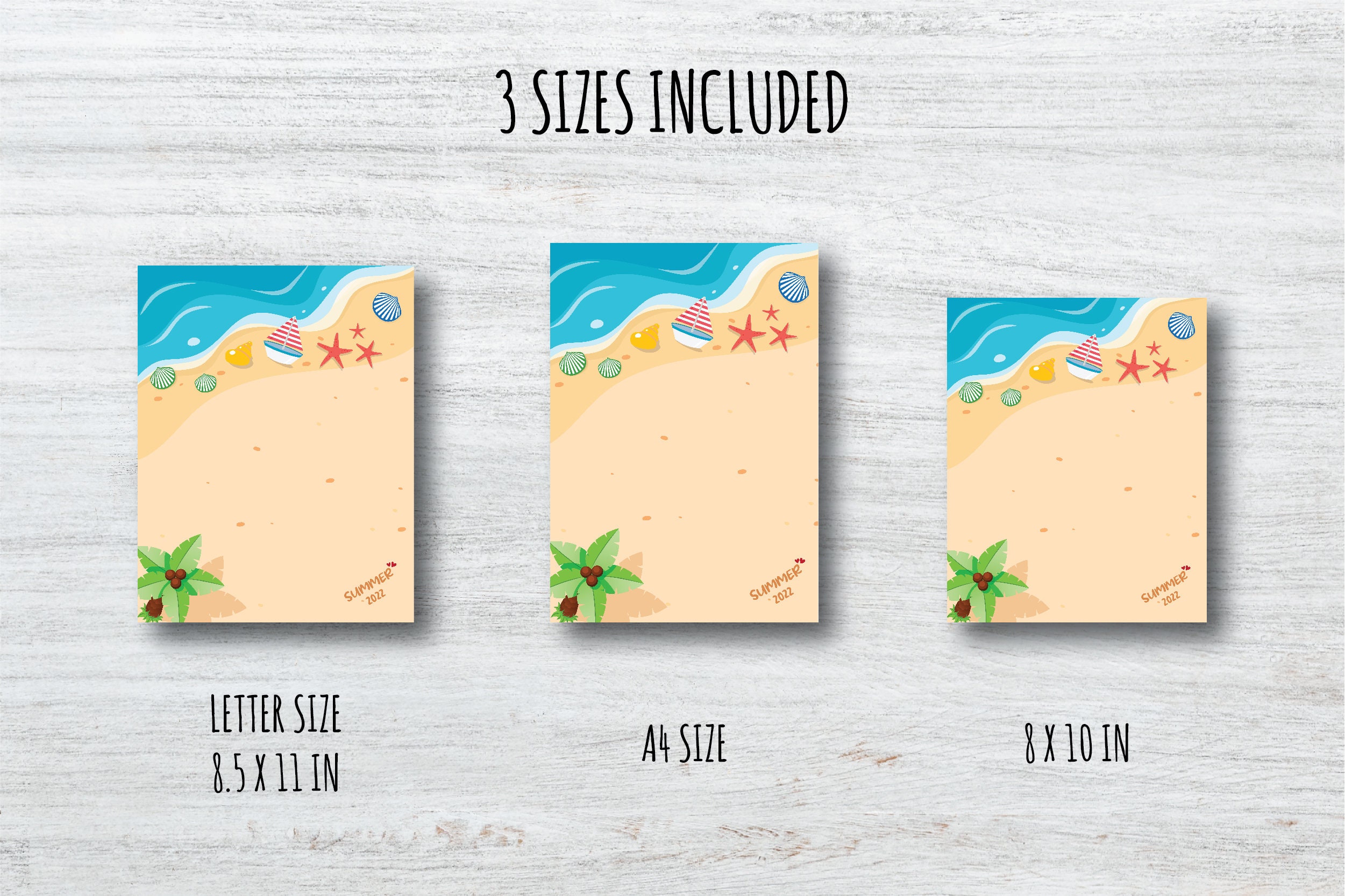 Summer Beach Handprint Footprint Art Craft Gift for Mom DIY - Etsy