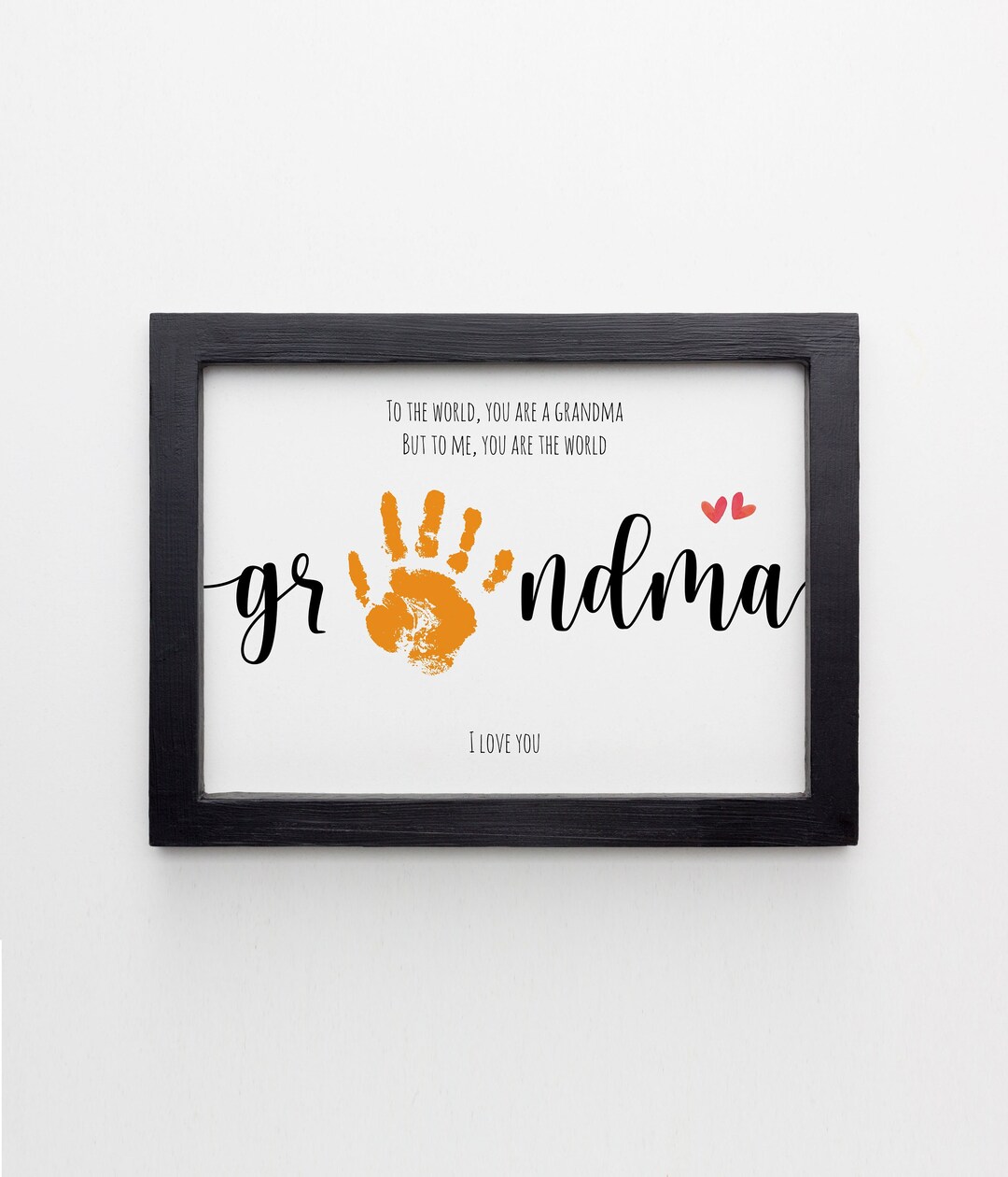 GRANDMA Handprint Footprint Art Craft Mothers Day Gift for - Etsy