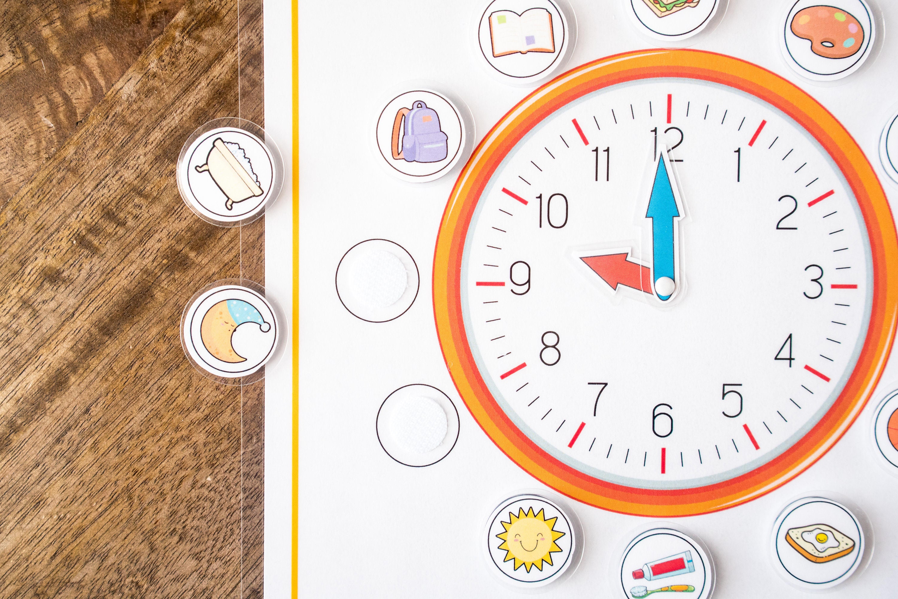 Telling Time for Kids Printable Daily Routine Kids Daily - Etsy Ireland