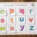 Alphabet Matching Busy Binder, Quiet Book, Alphabet Worksheet, Toddler ...