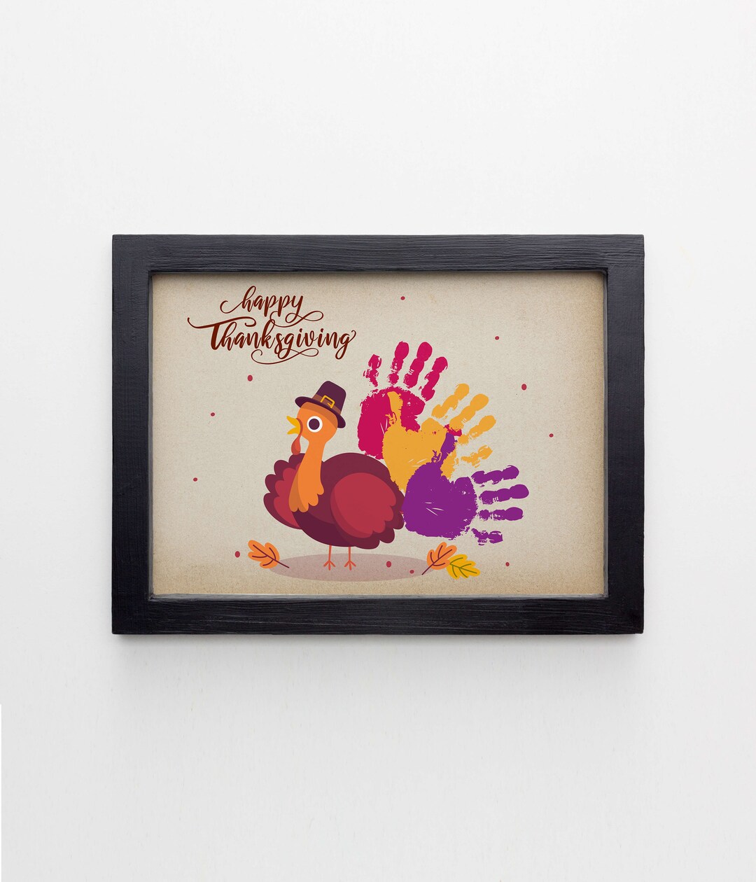 Happy Thanksgiving Handprint Art Craft, Kids Handprint Art Card ...
