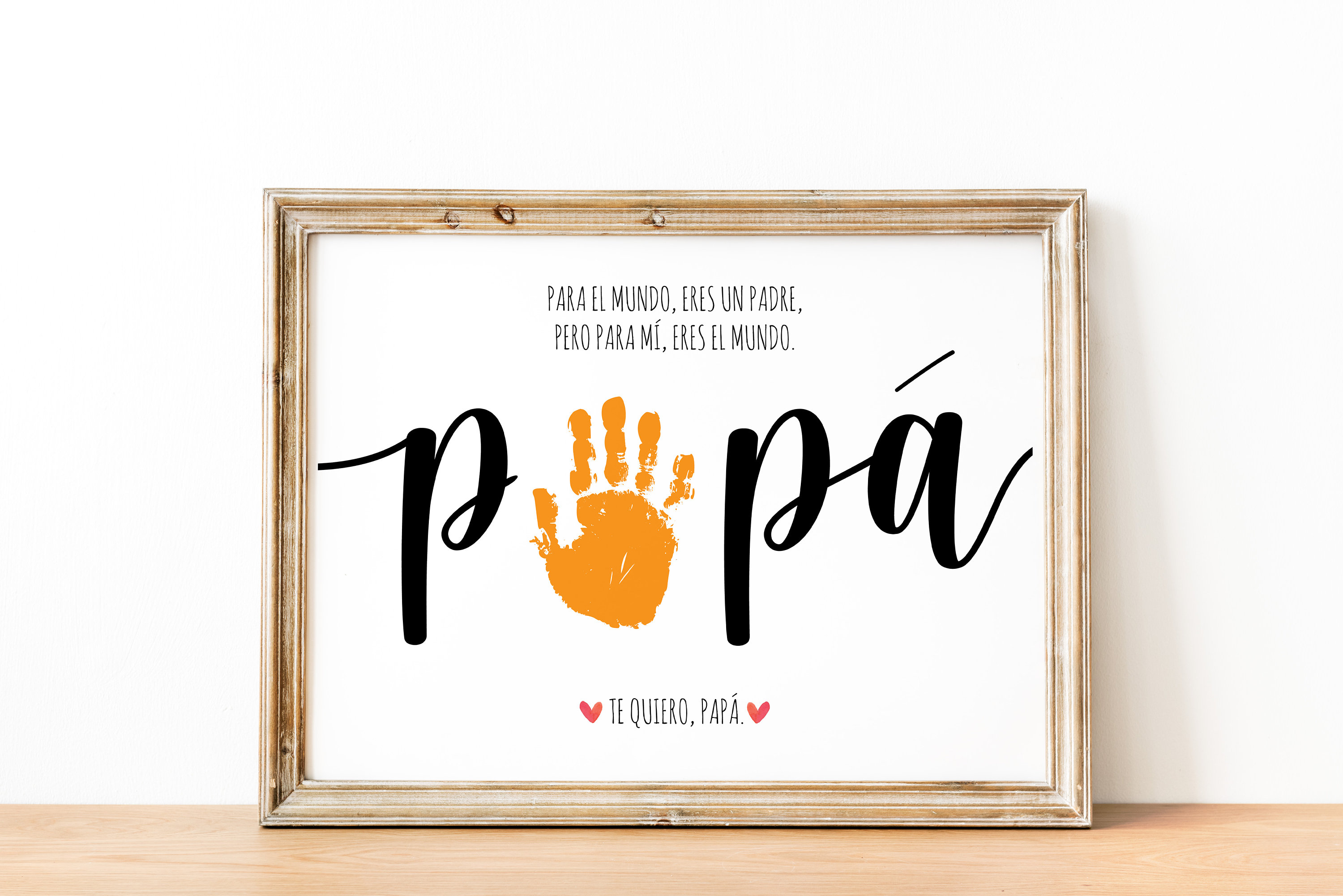 PAPÁ Handprint Footprint Art Craft Father's Day Gift for - Etsy Canada