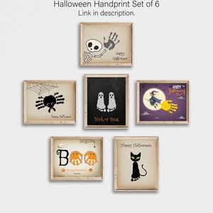Halloween Handprint Art Skeleton, Baby Halloween Handprint Art ...