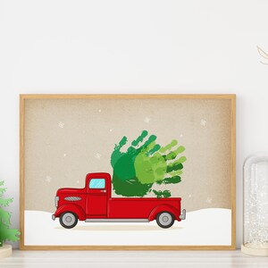 Christmas Handprint Art Craft Activity Printable, My First Christmas ...