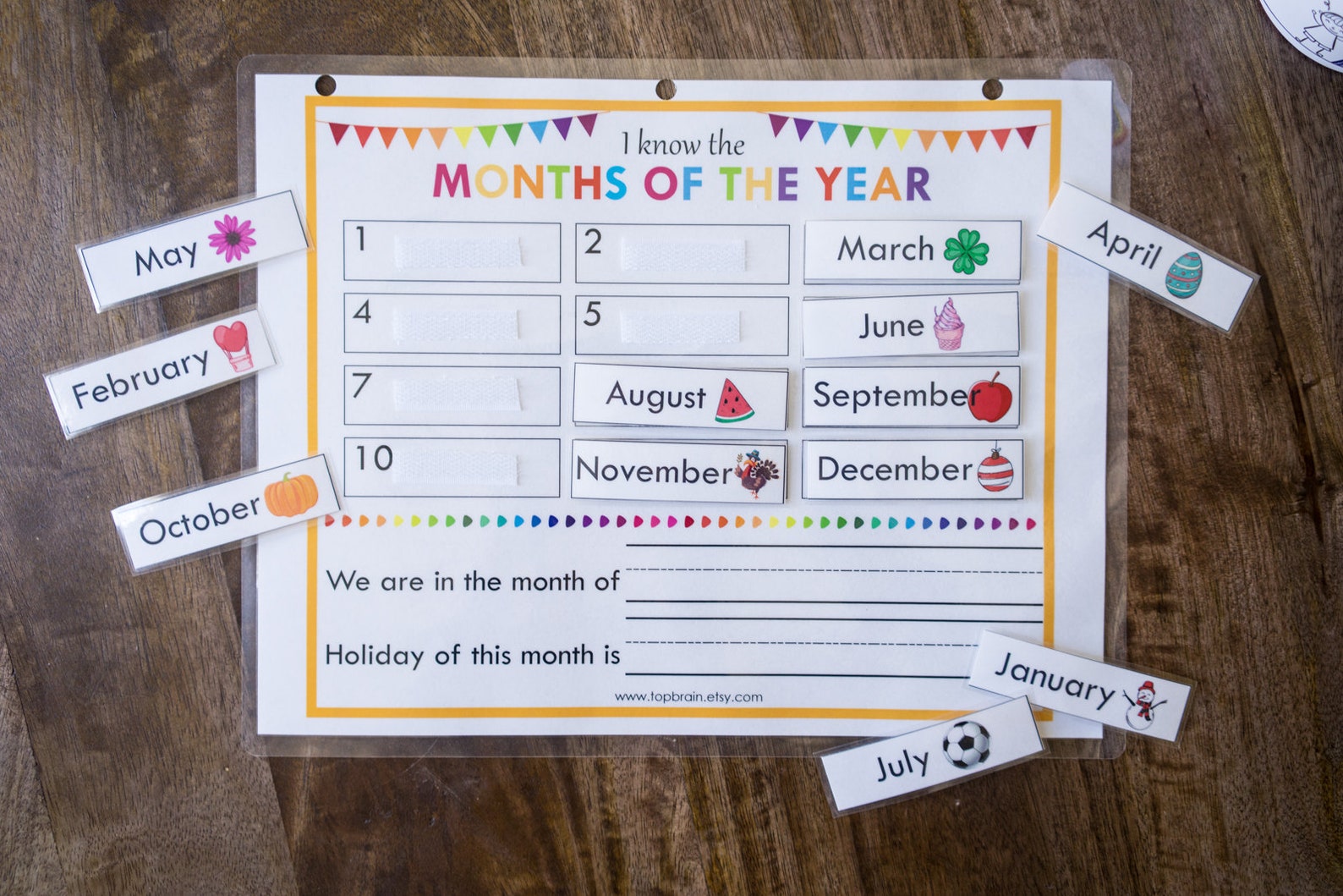Circle Time Printable, Tell Time Instant Download, Preschool Clock ...